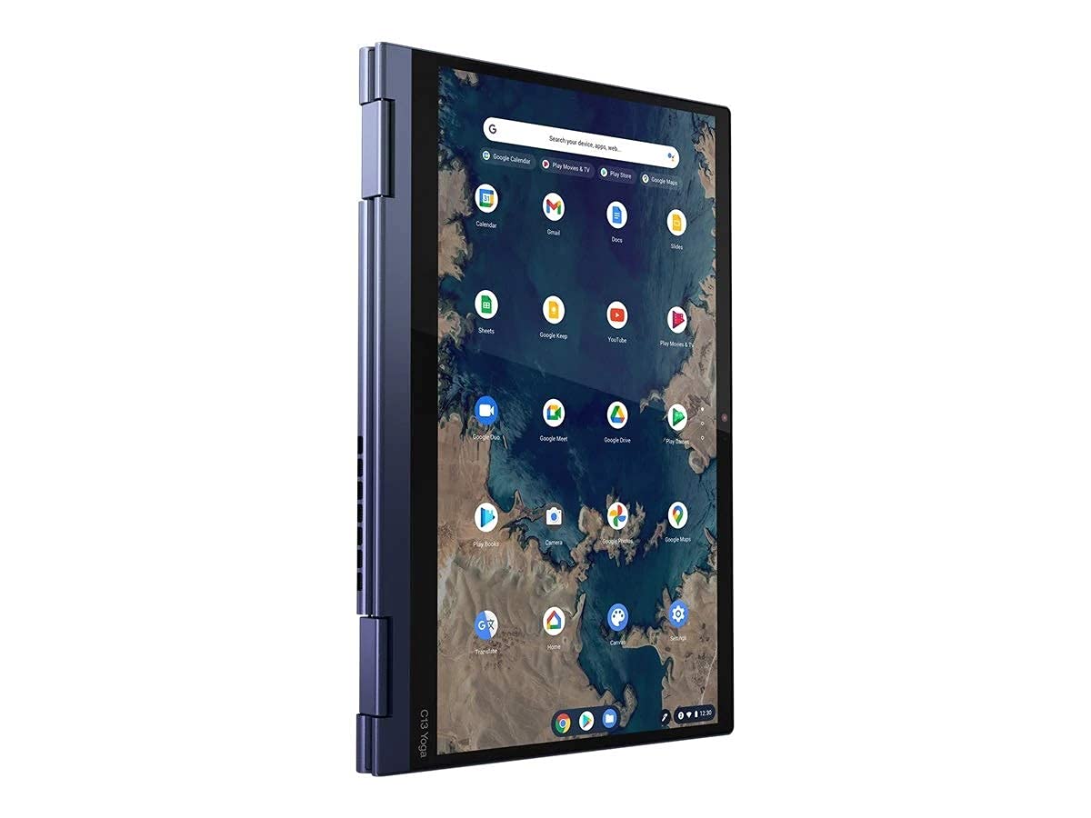 Lenovo ThinkPad C13 Yoga Gen 1 13.3" Touchscreen 2 in 1 Chromebook, AMD Ryzen 5 3500C, 8GB RAM, 128GB SSD, Abyss Blue (20UX000MUS) (Renewed)
