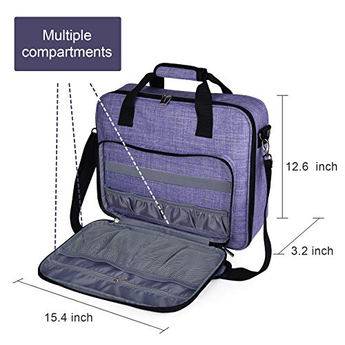 BAGLHER | Embroidery Storage Bag,Multifunctional Embroidery Project Bag,Large-Capacity Embroidery Kit (Embroidery Thread and Consumables) Storage Bag,with Shoulder Strap.(Bag Only)