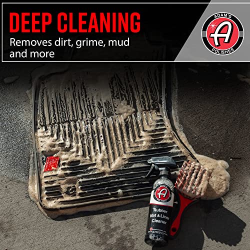 Adam's Rubber Mat & Liner Cleaner 16oz β Protectant & Rubber Floor Mat Cleaning Solution for Car Detailing | Deep Cleans & Restores Mats, Truck Bed Cargo Liners, Trunk Mat Accessories & More