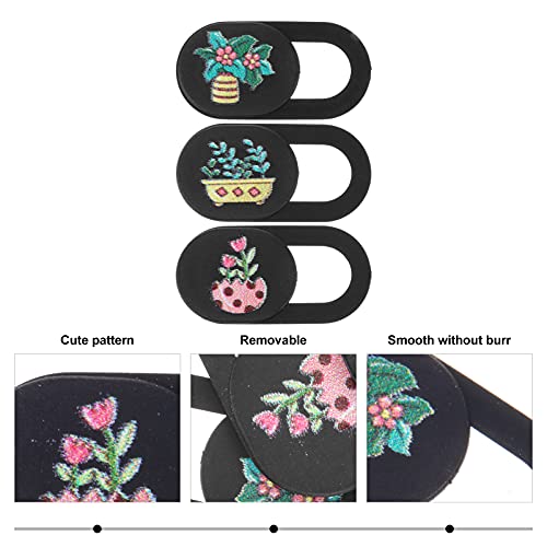 ifundom 3Pcs Camera Cover Smartphone Anti Covers Laptop Slide Blocker Tablet Webcam Lids Laptop Sticker Camera Stickers Smartphone Phones Slim Laptop Webcam Covers abs Plastic Privacy Flat