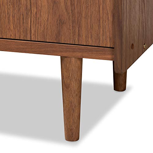 Baxton Studio Halden Sideboards and Servers, Walnut Brown/Grey