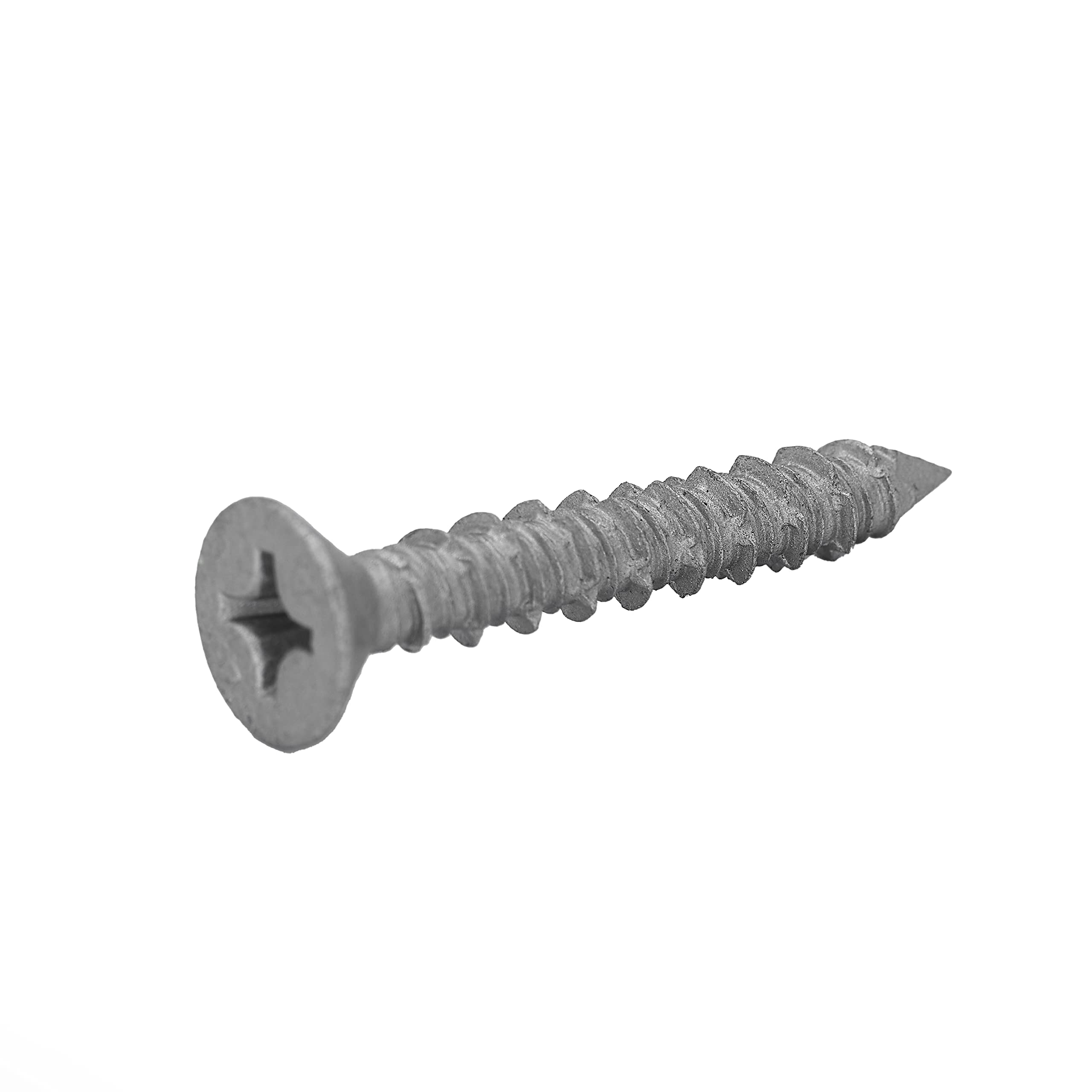 CONFAST 3/16" x 1-3/4" Concrete Screws 410 Stainless Steel Phillips Flat Countersunk with Concrete Drill Bit for Anchoring to Masonry, Block or Brick (50 per Box)