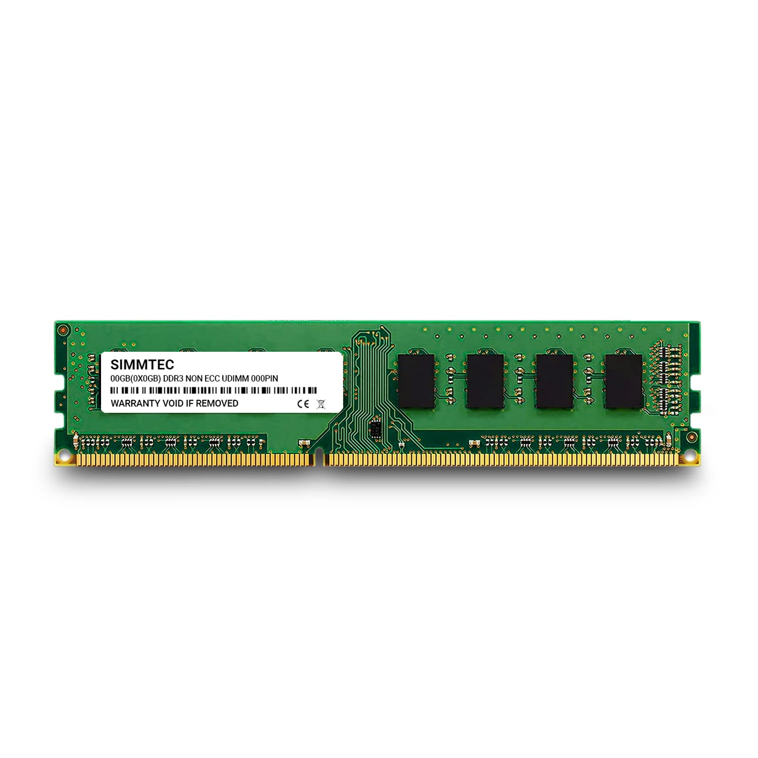 Simmtec RAM 32GB (4x8GB) DDR3 / DDR3L 1600 MHz DIMM PC3L-12800 / PC3-12800 (PC3L-12800U) CL11 2Rx8 1.35V Non-ECC UDIMM 240 Pin - Desktop PC Computer Memory Upgrade Kit