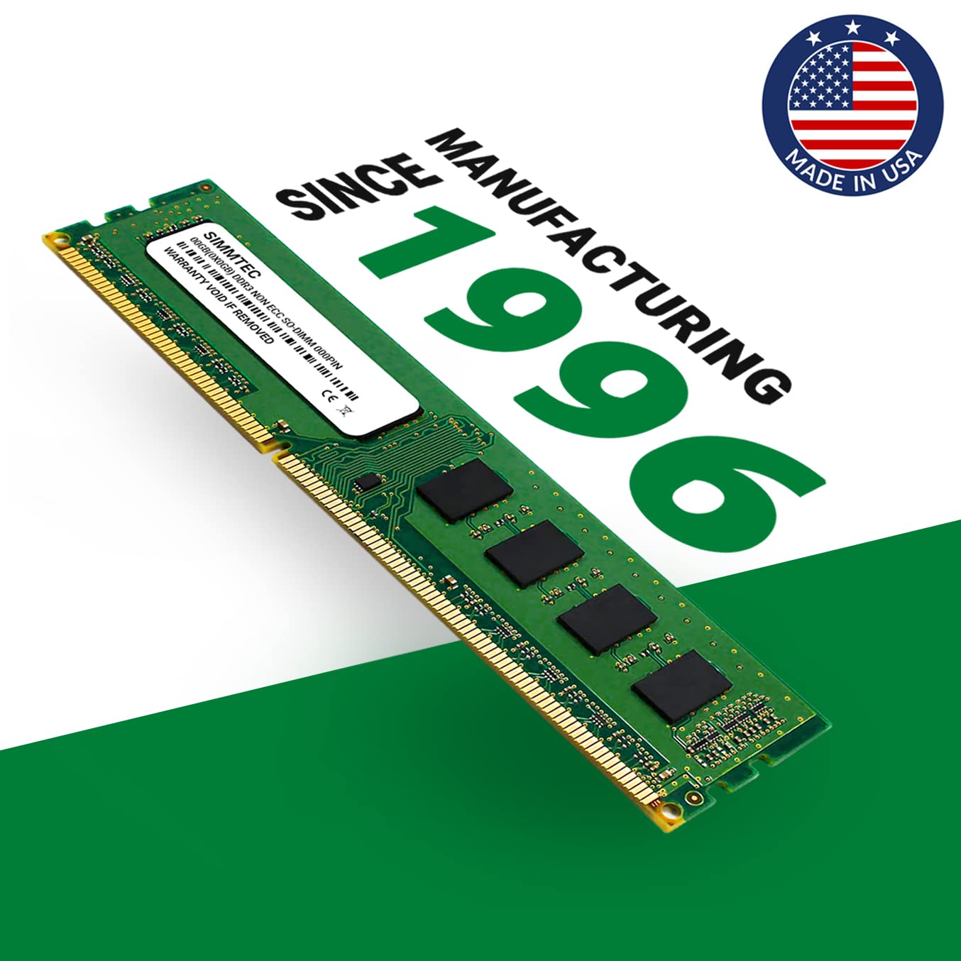 Simmtec RAM 32GB (4x8GB) DDR3 / DDR3L 1600 MHz DIMM PC3L-12800 / PC3-12800 (PC3L-12800U) CL11 2Rx8 1.35V Non-ECC UDIMM 240 Pin - Desktop PC Computer Memory Upgrade Kit