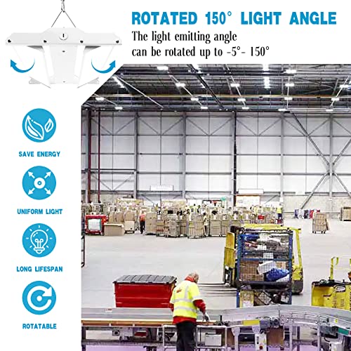 WEINATECH 2FT LED Garage Lights Shop Light LED Dimmable,100W 5000K Daylight Beam Angle Adjustable Linear High Bay Lights,Led Shop Lights for Workshop,Warehouse,Garage,Workbench,Supermarket(1 Pack)