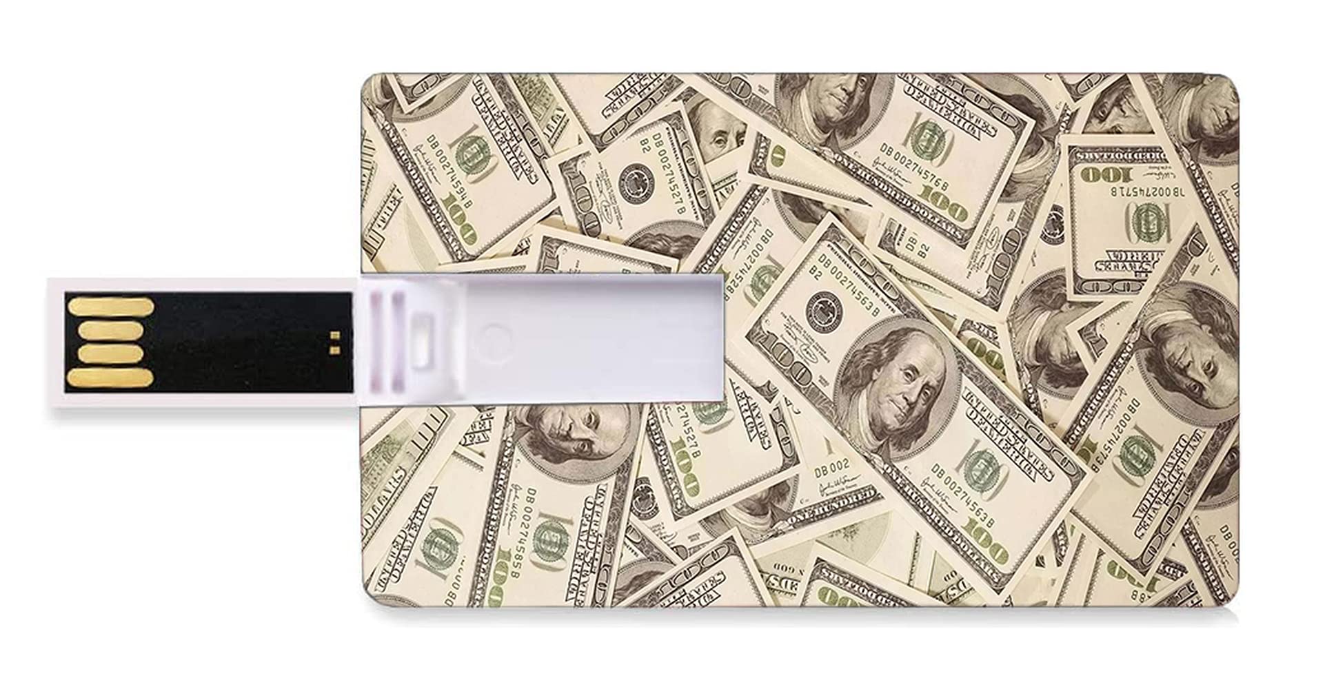Bulk USB Flash Drive 128GB The Starry Night Business Card Credit Card Bank Card Shape Flash Drives (Money)