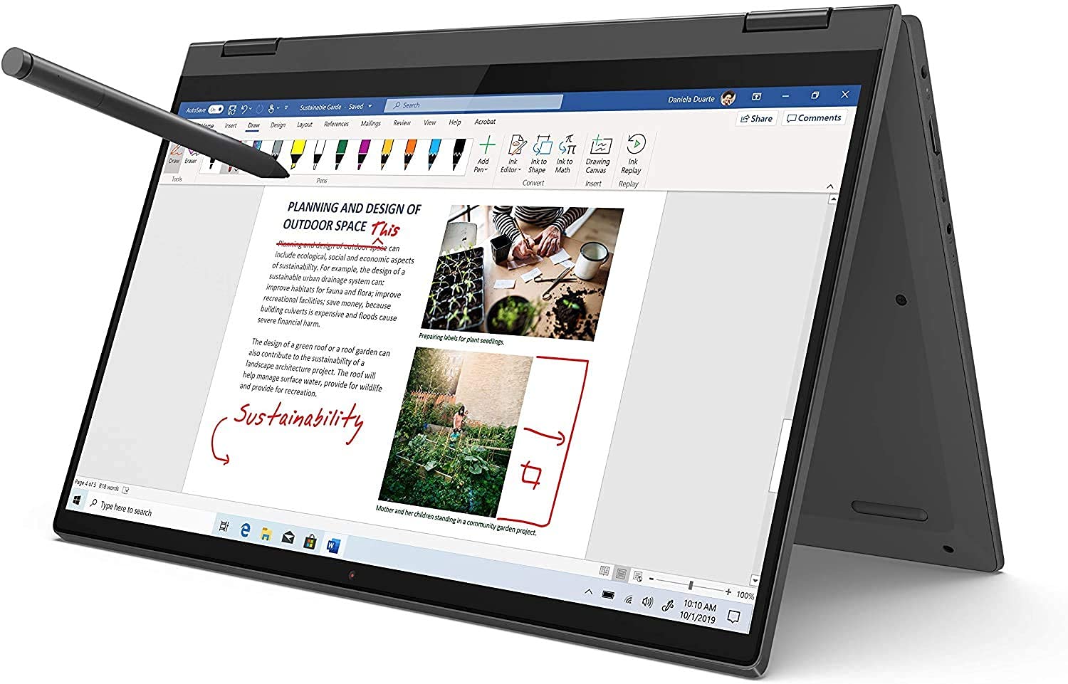 Lenovo Flex 5 14" 2-in-1 Touchscreen Laptop - AMD Ryzen 7 5700U 16GB DDR4 3200MHz RAM 512GB PCIe TLC M. Solid State Drive 82HU002YUS (Renewed)