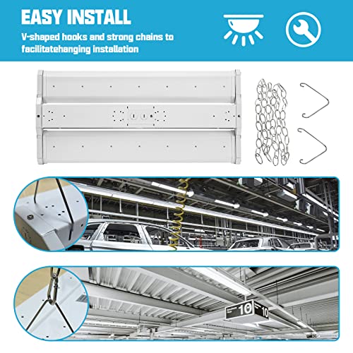 WEINATECH 2FT LED Garage Lights Shop Light LED Dimmable,100W 5000K Daylight Beam Angle Adjustable Linear High Bay Lights,Led Shop Lights for Workshop,Warehouse,Garage,Workbench,Supermarket(1 Pack)