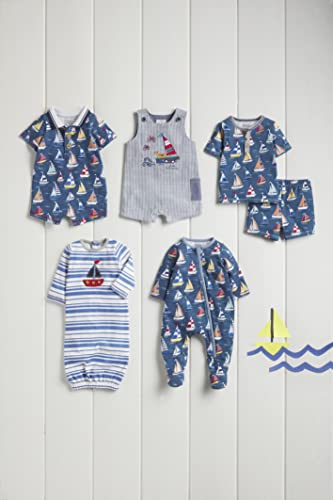 Mud Pie baby boys No Sleeves Mud Pie Jon Jon Sail 0 3 Months, Sail, 0-3M US