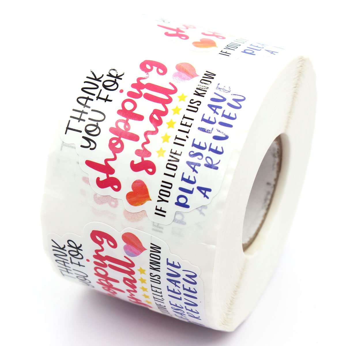 Thank You for Shopping Small Stickers,Thank You Stickers,Handmade Stickers,Small Shop Stickers,Envelopes Stickers for Small Business, Online Retailers,Handmade Goods,500 Labels Per Roll