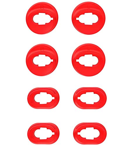 BLUEWALL Wing Tips Eartips Ear Adapter for Galaxy Buds Live SM-R180 Headphones, Soft Eartips Adapter for Galaxy Buds Live SM-R180, Design, S/L Size, 4 Pairs, Red