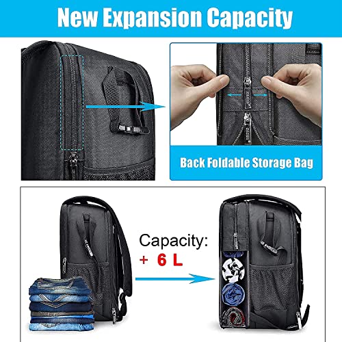 CADeN Camera Backpack Bag for DSLR/SLR Mirrorless Camera Waterproof with 15.6 inch Laptop Compartment, Tripod Holder, Rain Cover, Camera Case Compatible for Sony Canon Nikon Black L