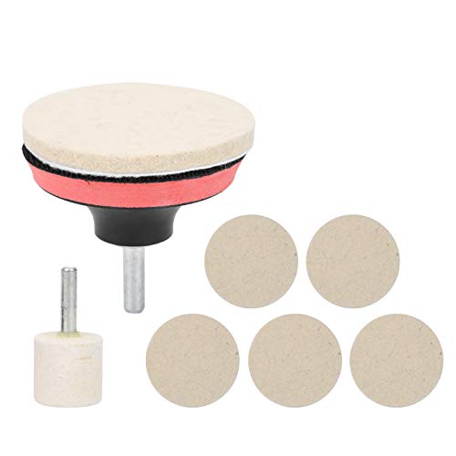 100g Glass Scratch Remover Powder Glass Polishing Kit Wool Polishing Pad Polishing Disc Wheels Set Car Windscreen Windshields Cerium Oxide Powder Polishing Kit