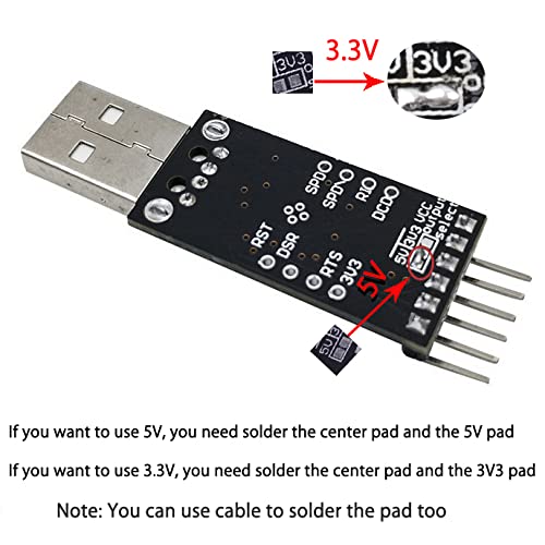 DIYmall 3PCS CP2102 USB to TTL Serial Module with DTR Pin, Converter Adapter STC Downloader Module for Arduino, ESP32-cam, GSM Relay, Pro Mini, Nextion Display, Beitian GPS