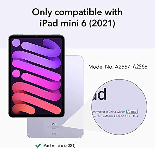 AVAWO Kids Case for iPad Mini 6 2021 8.3 Inch, iPad Mini 6th Generation Case - with Shoulder Strap, Shockproof Lightweight Handle Kickstand Kids Case for iPad Mini 6th Generation 8.3 Inch 2021, Blue