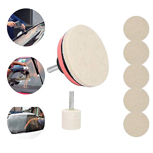 100g Glass Scratch Remover Powder Glass Polishing Kit Wool Polishing Pad Polishing Disc Wheels Set Car Windscreen Windshields Cerium Oxide Powder Polishing Kit