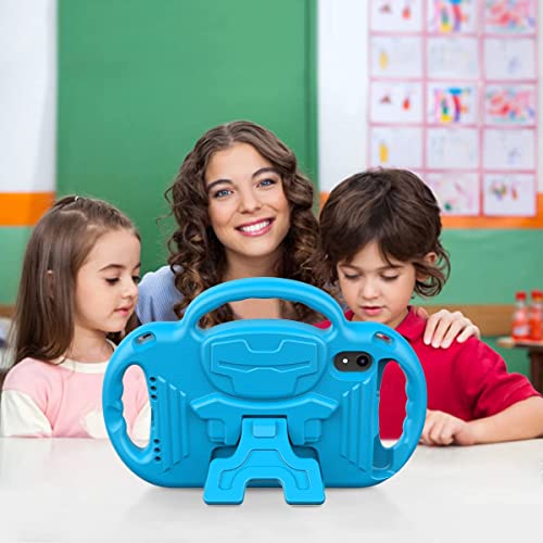 AVAWO Kids Case for iPad Mini 6 2021 8.3 Inch, iPad Mini 6th Generation Case - with Shoulder Strap, Shockproof Lightweight Handle Kickstand Kids Case for iPad Mini 6th Generation 8.3 Inch 2021, Blue