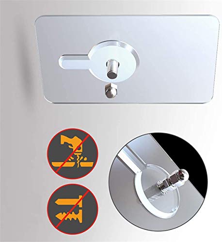 JIALTO Adhesive Stainless Steel Nails , Non-Trace Stick Wall Hook , Transparent , Pack of 6 Screw Nails