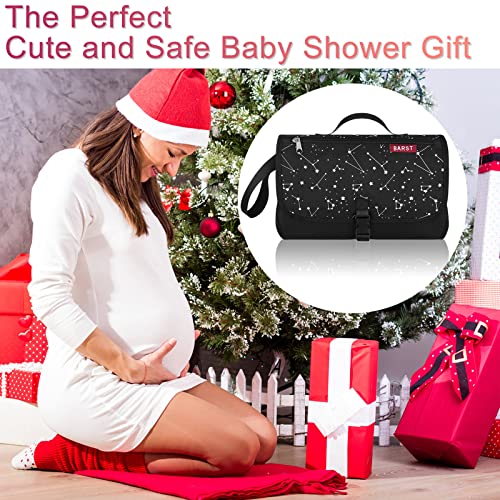 Portable Diaper Changing Pad, Jierwillao Portable Changing Pads with Smart Wipes Pocket