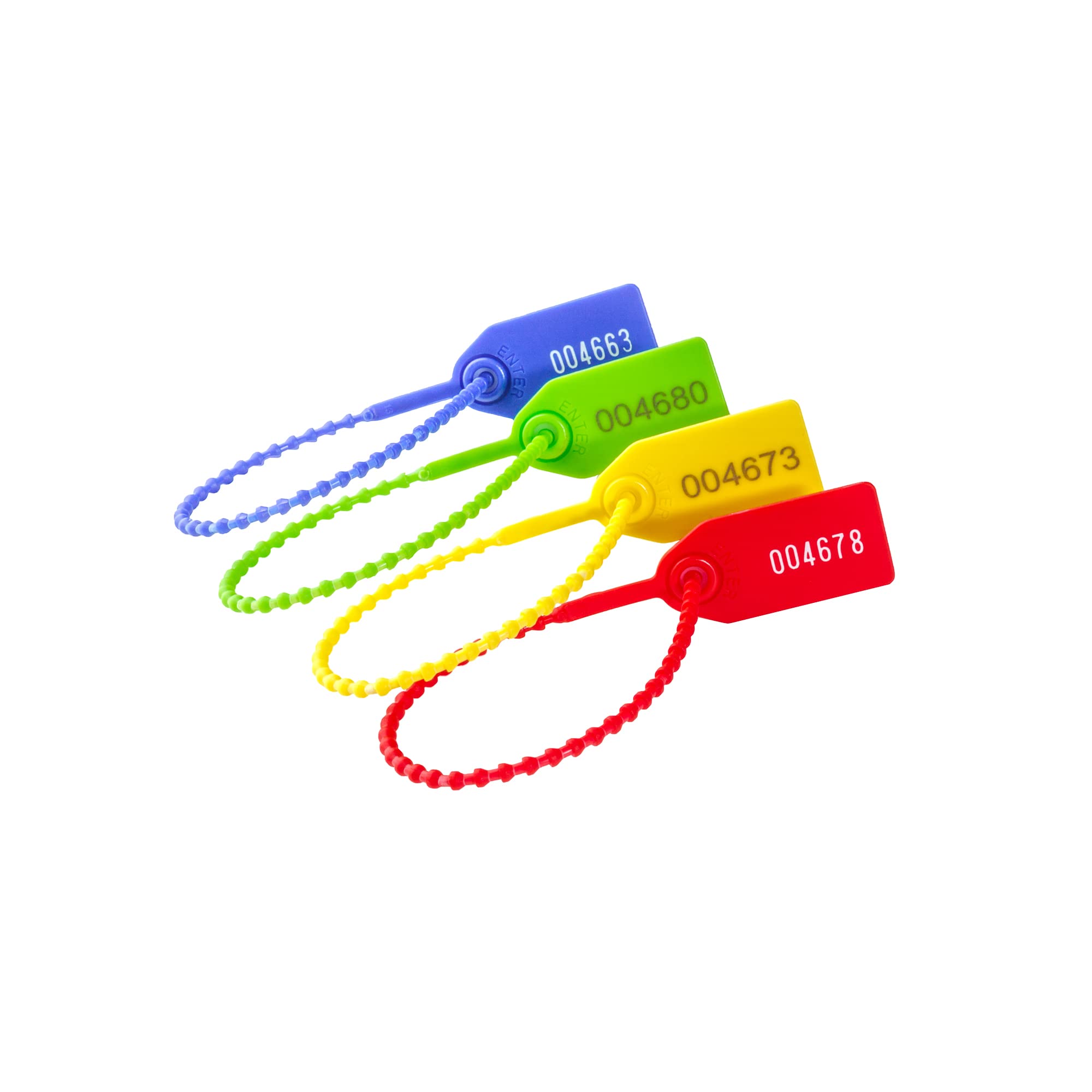 STYLIGHT - 1000 Plastic Truck, Trailer, Container, Tamper Evident, Shipping, Security Seals Numbered Sequentially (Green)