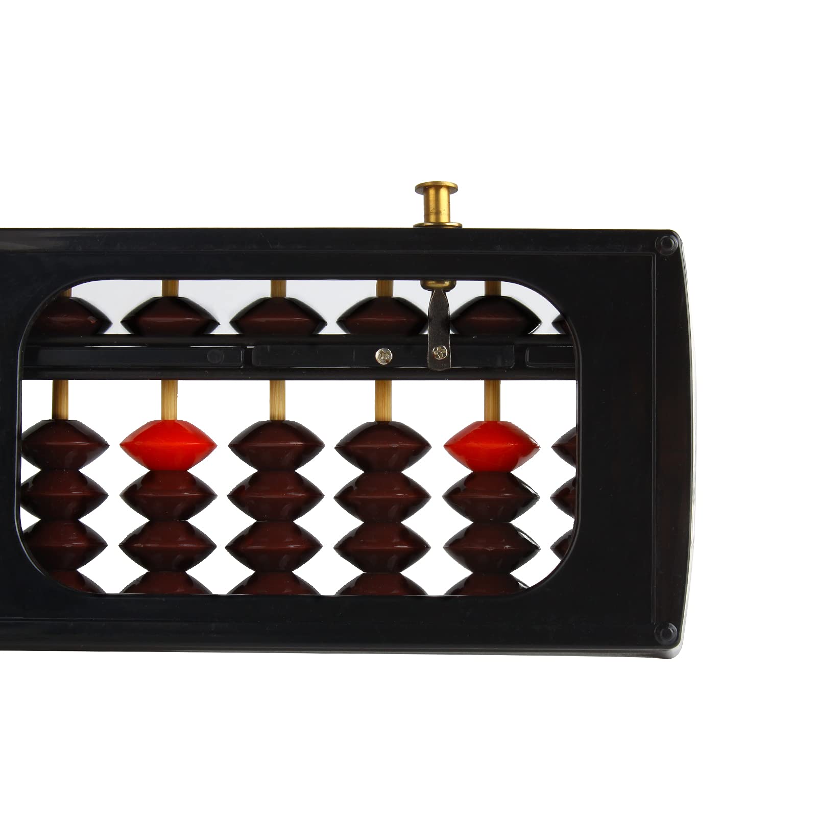 Larcele Bead Arithmetic Counting Abacus with Reset Button School Supplies for Children,13 Column SP-02 (Black 2)