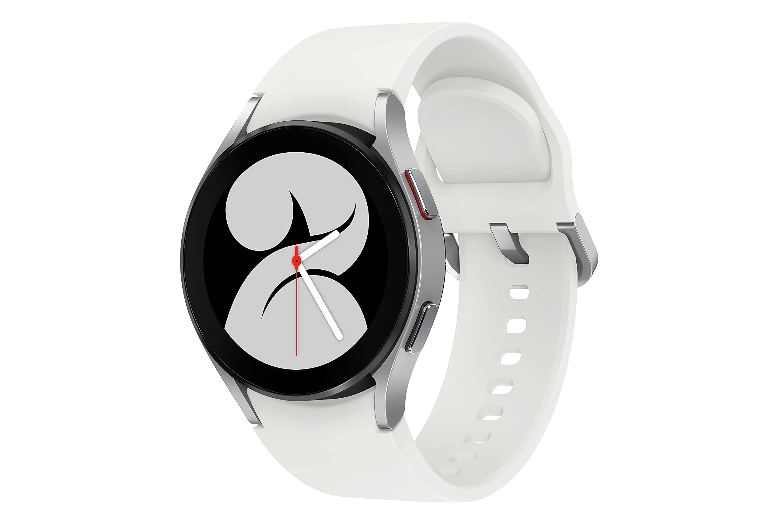 Samsung Galaxy Watch 4 40mm Smartwatch with ECG Monitor Tracker for Health Fitness Running Sleep Cycles GPS Fall Detection LTE US Version, Silver (Renewed)