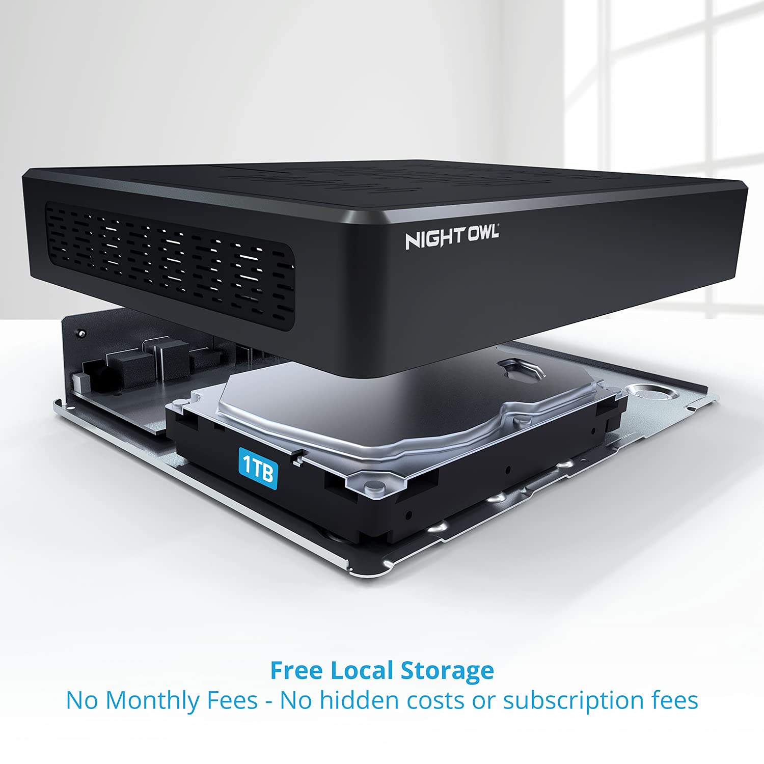 Night Owl 8 Channel Wired 4K UHD Bluetooth Home Security DVR with 1TB Hard Drive (Add up to 8 Cameras)