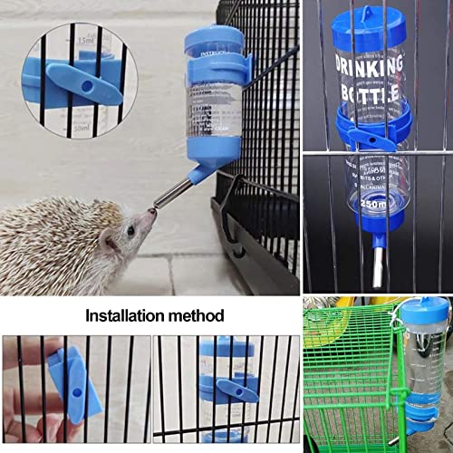 kathson Rabbit Hay Feeders Ceramic Food Bowl Rack Bunny Water Bottles Dispenser Small Animal Chew Twist for Rabbit Guinea Pig Chinchillas Hamsters