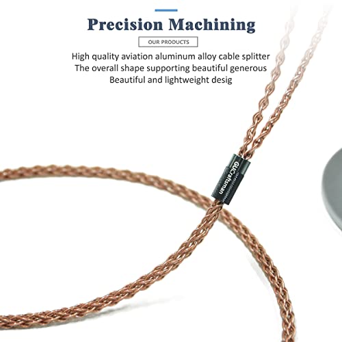 GUCraftsman 6N Single Crystal Copper 3.5mm/4.4mm/4Pin XLR Headphone Upgrade Cable for AUDEZE LCD-X LCD-XC LCD2 LCD3 LCD4 LC5 LCD24 LCD-MX4 MM-500 MEZE Empyrean Elite Kennerton Thror Vali (4.4mm Plug)