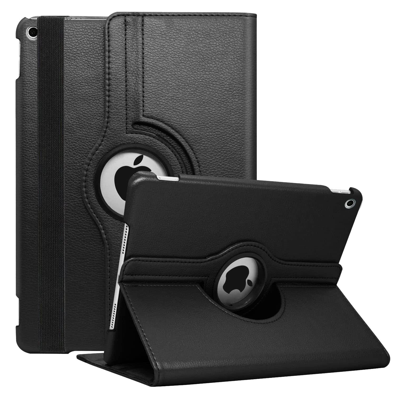 Rouceyxin Case for iPad 9th Generation Case, iPad 8th/7th Generation Case, 10.2 iPad Case for Women Girls Multi-Angle View Adjustable Stand Auto Wake/Sleep (Black)