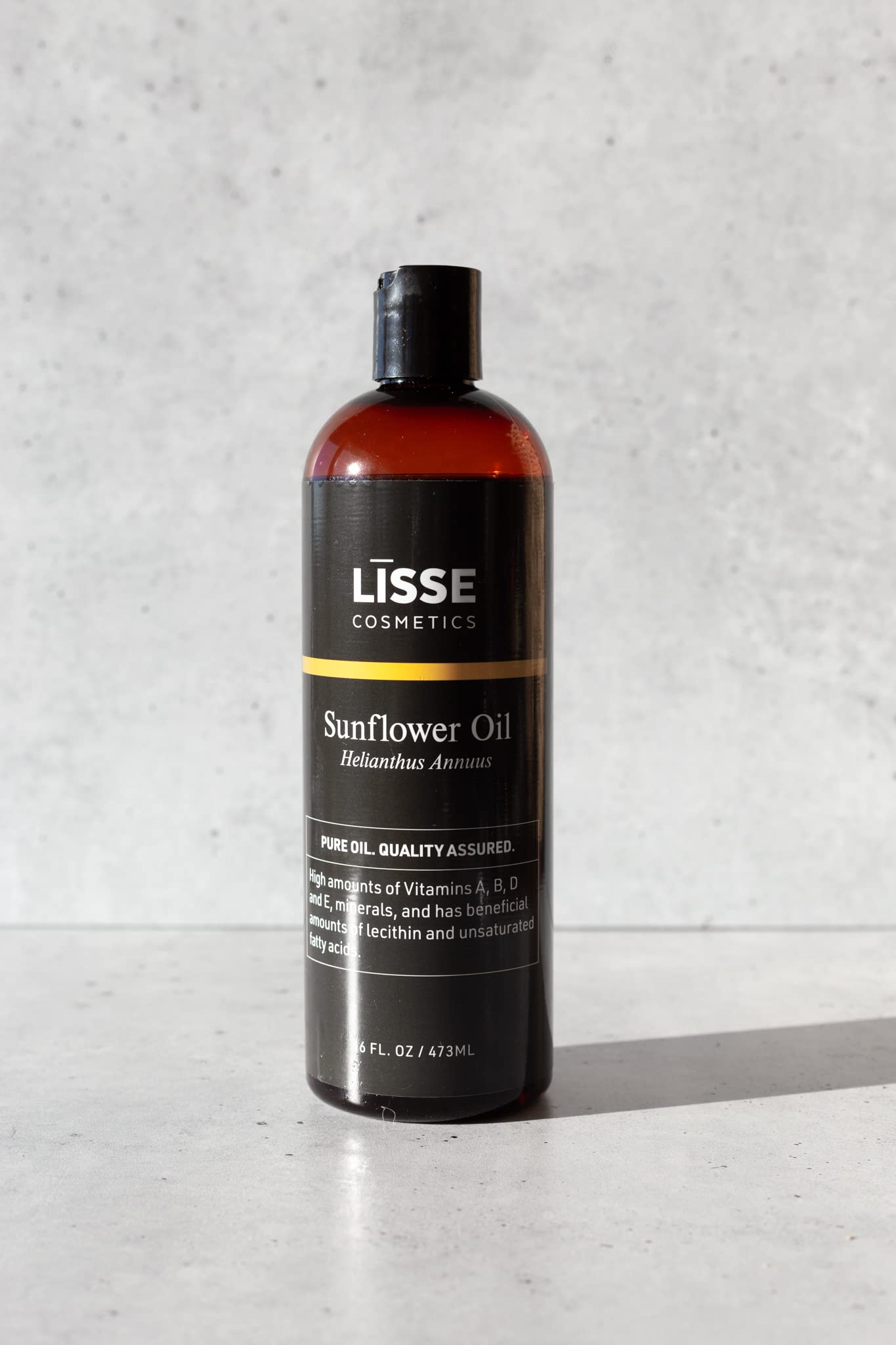 Lisse 100% Pure Sunflower Oil - Batch Tested and Third Party Verified - For All Skin Types (16oz)
