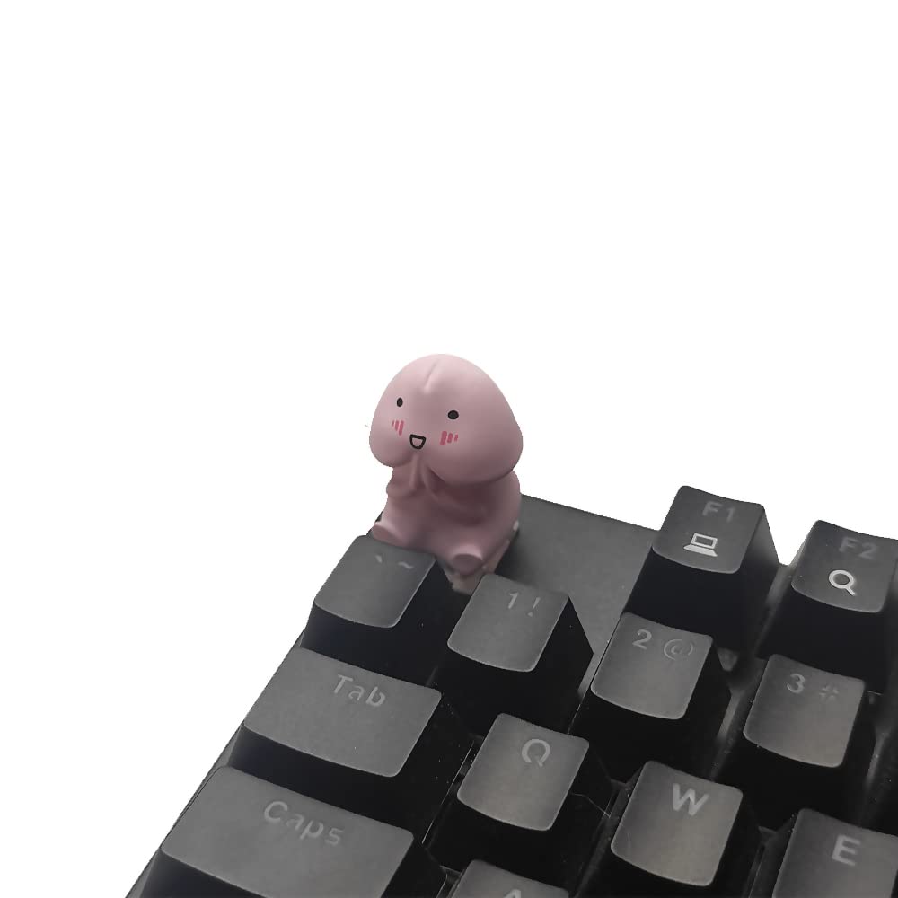 Backboon Hand-Customized Interesting and Creative Gaming Keycaps for Cherry MX Switches Mechanical Gaming Keyboard (Little Dingding3)