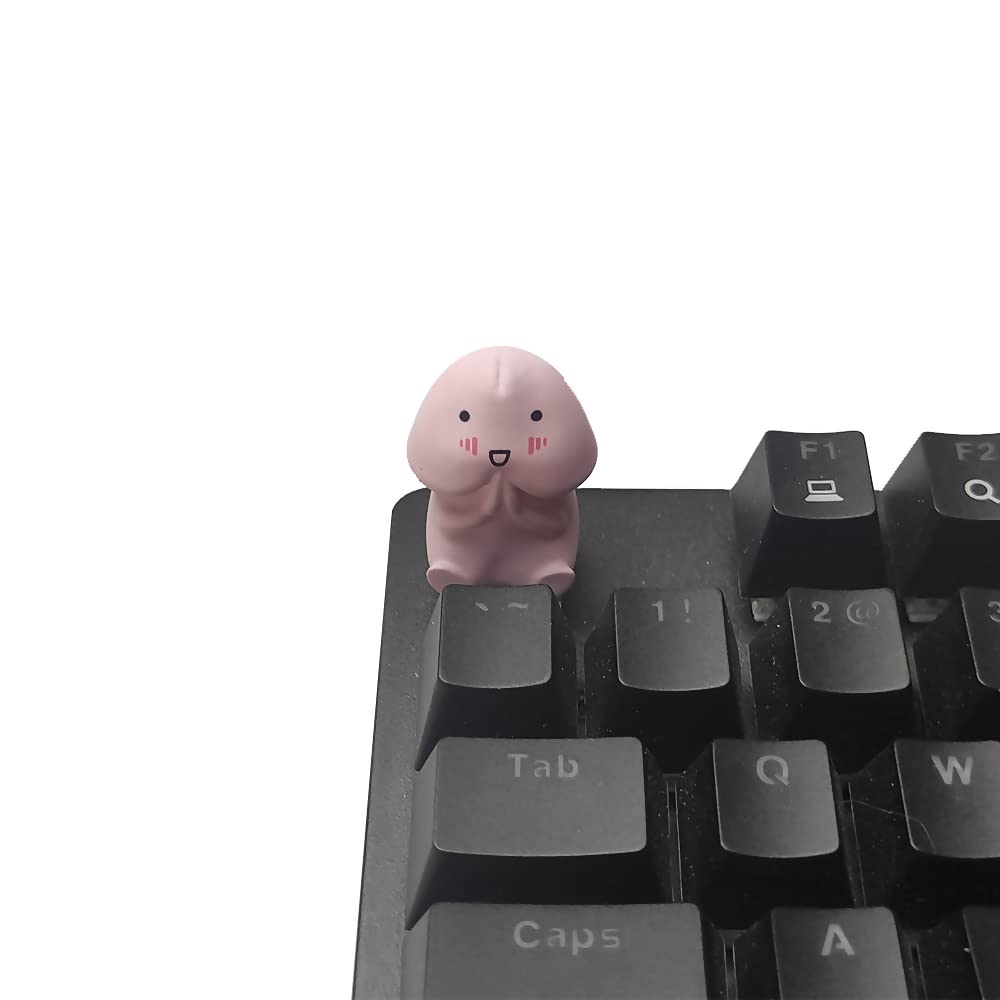 Backboon Hand-Customized Interesting and Creative Gaming Keycaps for Cherry MX Switches Mechanical Gaming Keyboard (Little Dingding3)