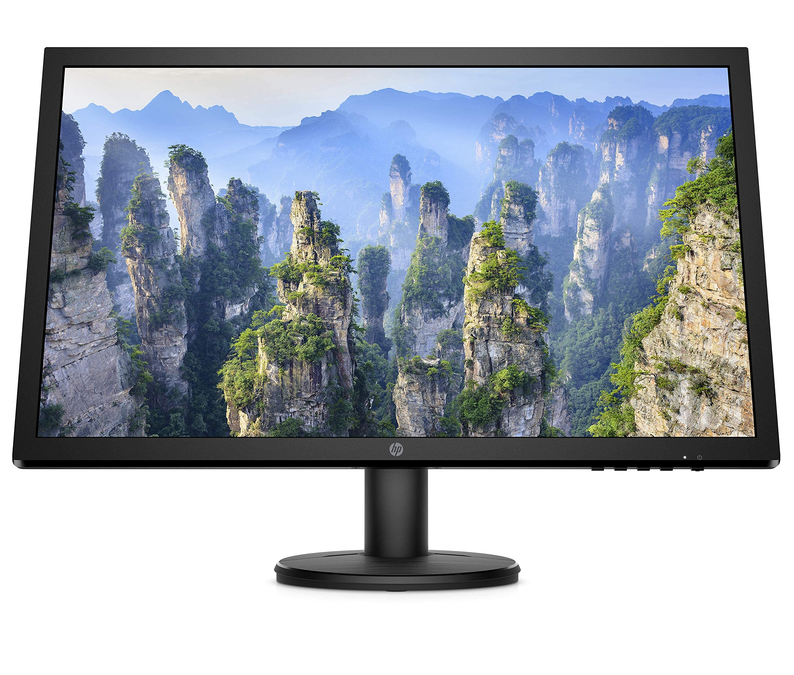 HP V24 FHD Monitor | 24-inch Diagonal Full HD Computer Monitor with 75Hz Refresh Rate and AMD Freesync | Low Blue Light Screen with HDMI and VGA Ports | (9SV71AA) (Renewed)