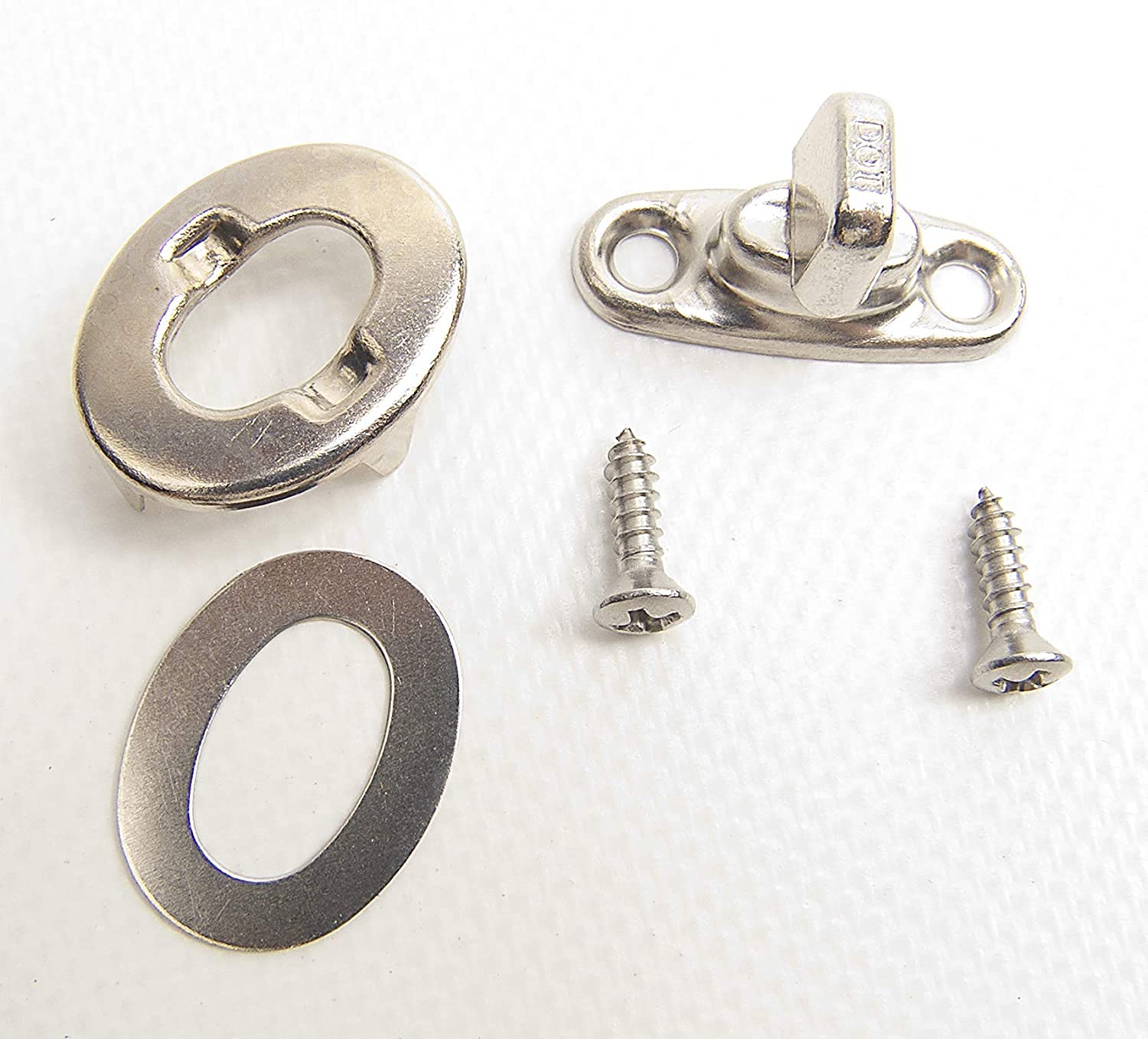Turn Buttons, Common Sense Fastener, Eyelets, Clinch Plates & Stainless Steel Mounting Screws - 10 of Each Piece