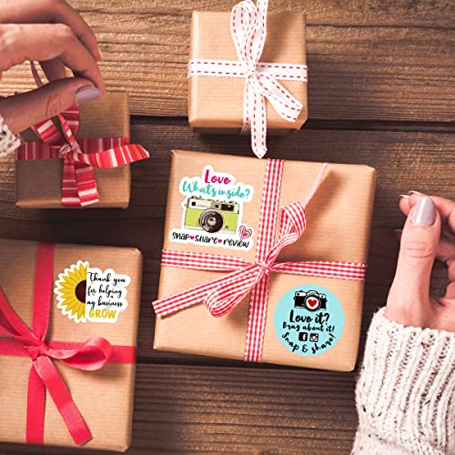 Snap Share Review Stickers,Love it Snap Share Stickers,Leave a Review Stickers,Cute Small Business Stickers 500 Labels Per Roll