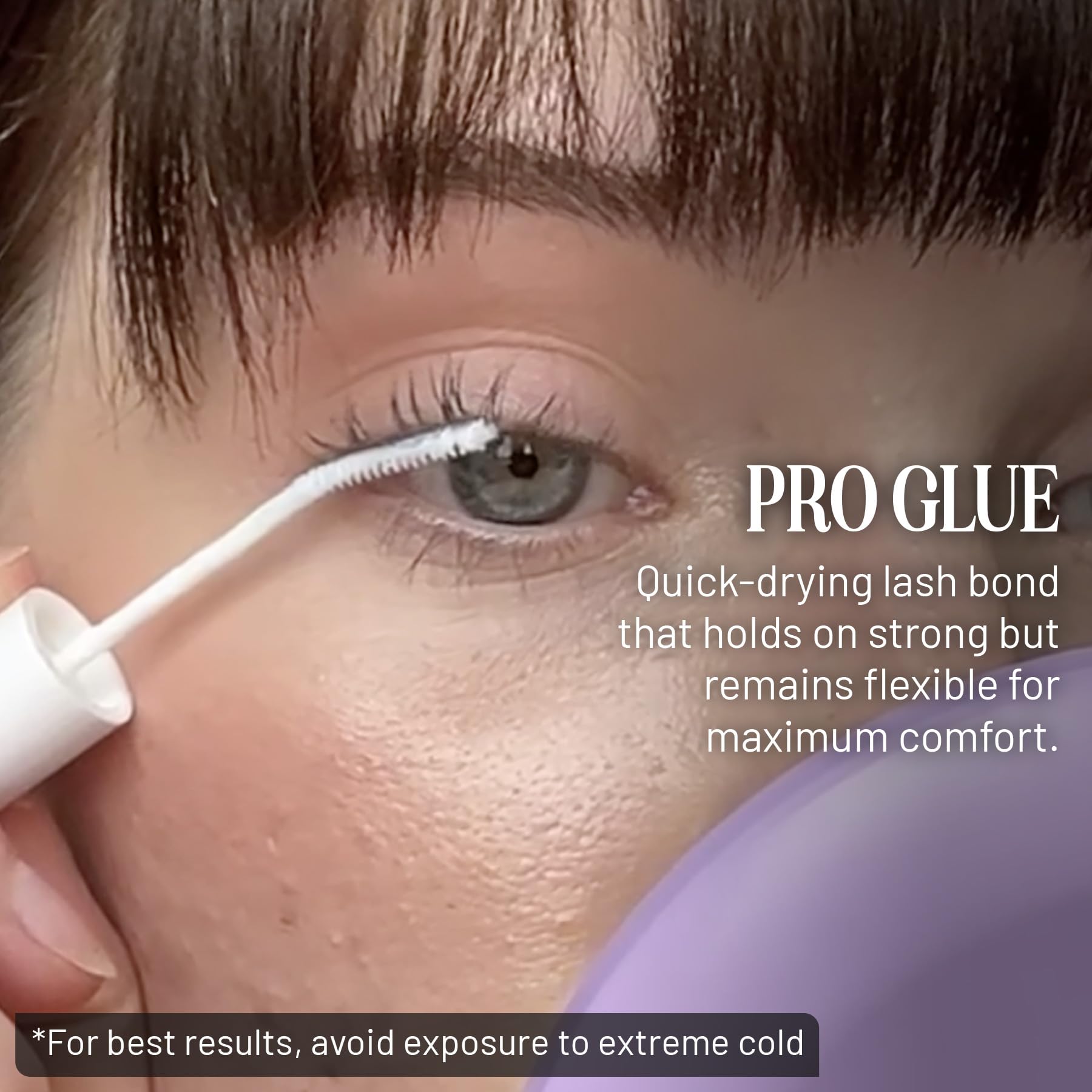Lilac St - PRO Lash Glue (Black) - Lash Cluster Glue - Quick Dry Formula - Mini Mascara Wand Applicator - Strong & Flexible Hold - Waterproof - Sensitive Eyes Safe - Cruelty Free, Vegan, Women Founded
