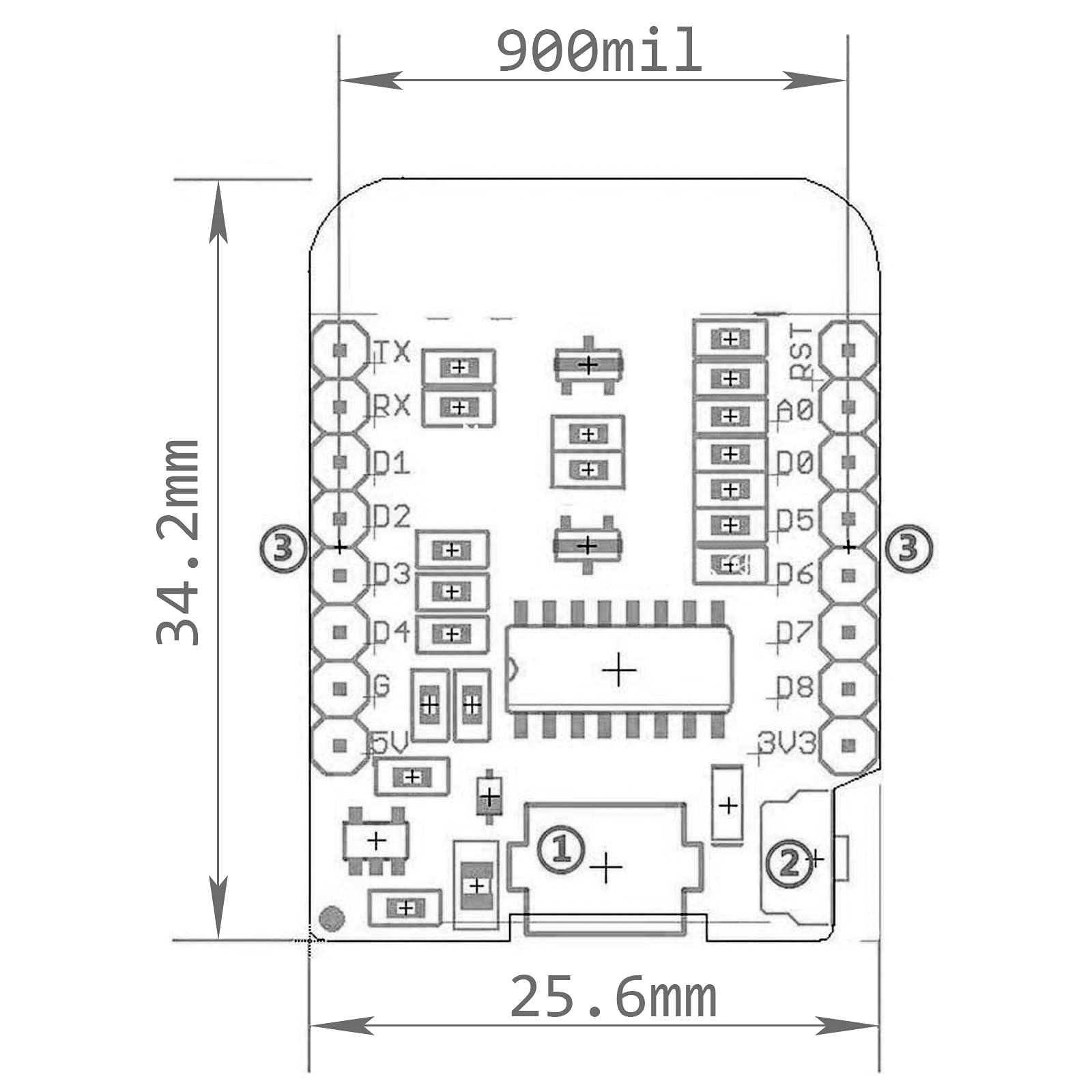 ACEIRMC ESP8266 ESP-12 ESP-12F NodeMcu Mini D1 Module Lua 4M Bytes WLAN WiFi Internet Development Board Base on ESP8266 ESP-12F for Arduino,Compatible with WeMos D1 Mini (10pcs)