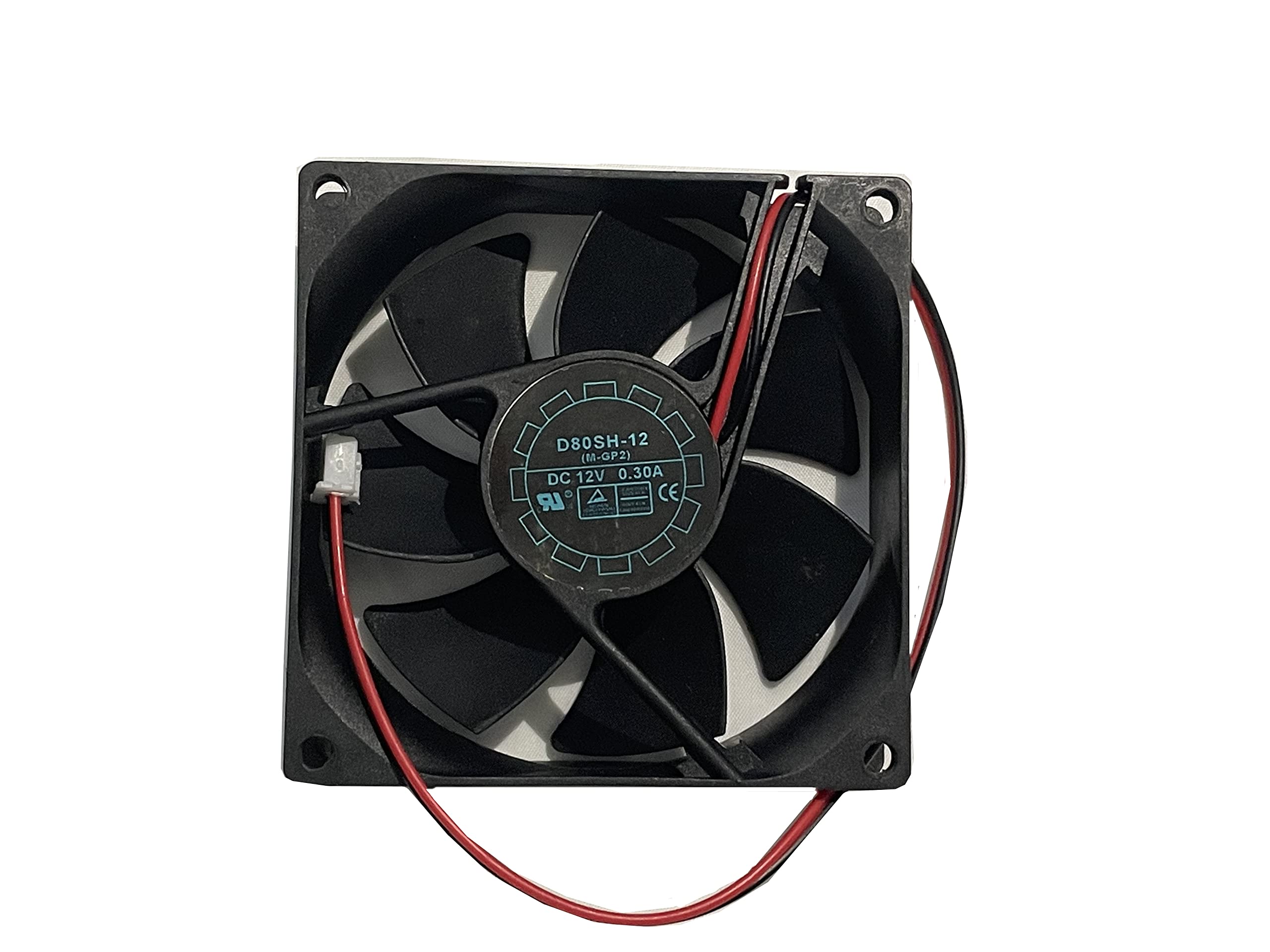 D80SH-12 Fan M-GP2 0.30amp 2.16W 80mm 8025 2-Wire Power Supply Cooling Fan