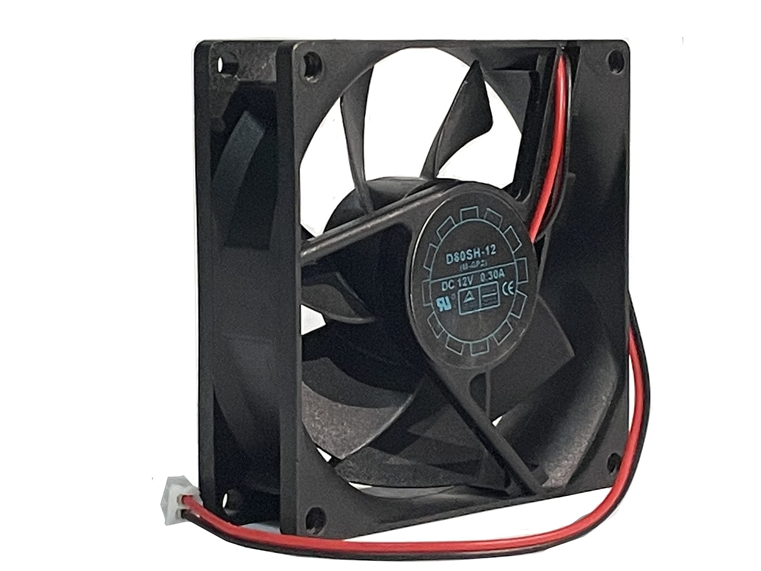 D80SH-12 Fan M-GP2 0.30amp 2.16W 80mm 8025 2-Wire Power Supply Cooling Fan