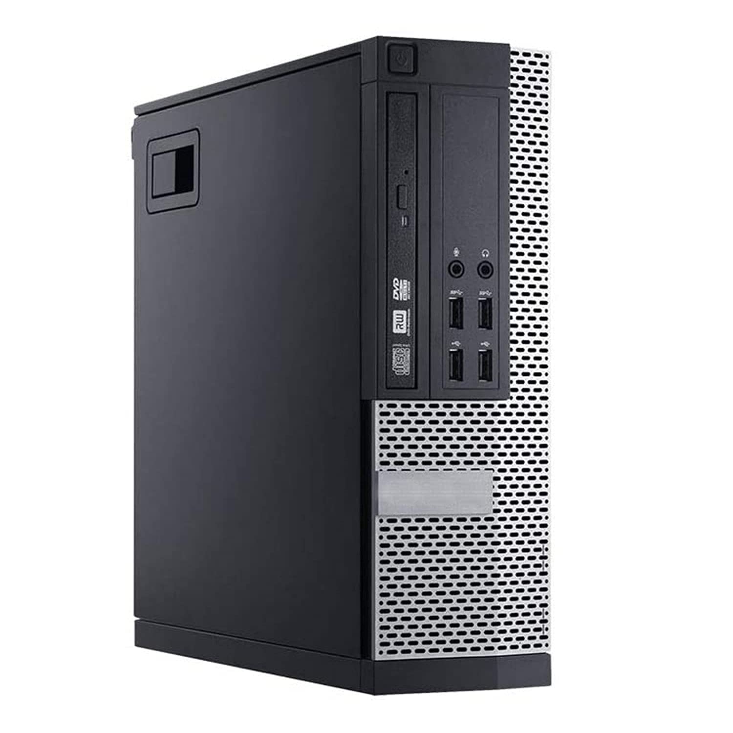 TM Desktop Computer Core i7, 16GB, 500GB SSD, 2 New 24in Monitors, Wireless Keyboard and Mouse WiFi, 4 in 1 USB Hub Win 11 Pro (Renewed)