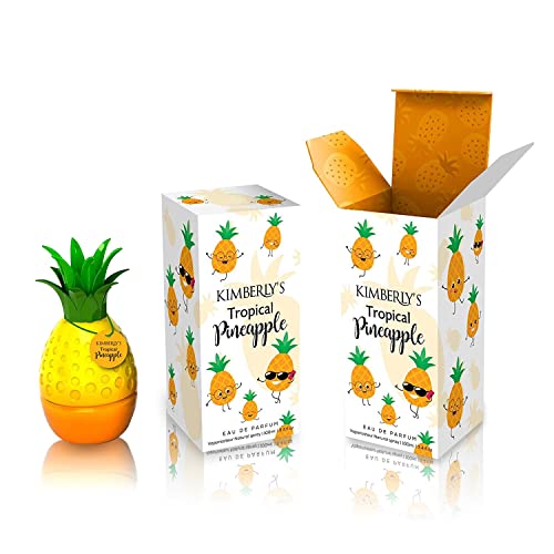 Kimberly's Tropical Pinapple- Eau De Parfum Spray Perfume For Women- Daywear, Casual Daily Cologne Set with Deluxe Suede Pouch- 3.4 Oz Bottle- Ideal EDP Beauty Gift for Birthday, Anniversary…