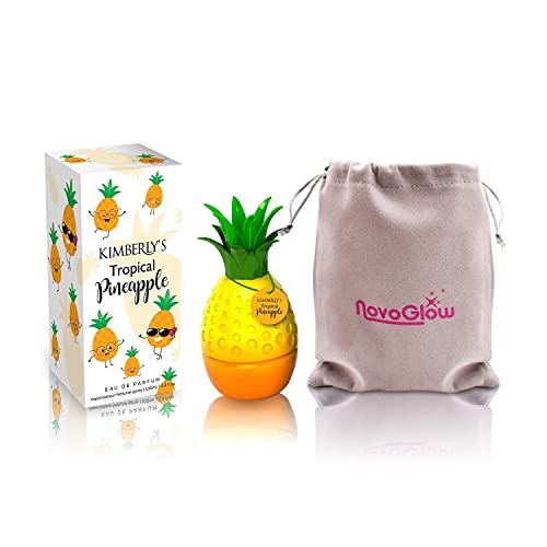 Kimberly's Tropical Pinapple- Eau De Parfum Spray Perfume For Women- Daywear, Casual Daily Cologne Set with Deluxe Suede Pouch- 3.4 Oz Bottle- Ideal EDP Beauty Gift for Birthday, Anniversary…