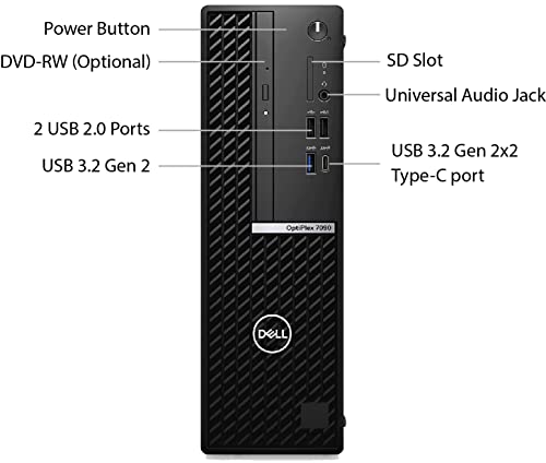 MTG OptiPlex 7090 Desktop Intel Core i7-10505 3.2 GHz, Win 10 Pro, MTG Webcam, Monitor, (2x24 Monitor, 32GB 1TB PCle)