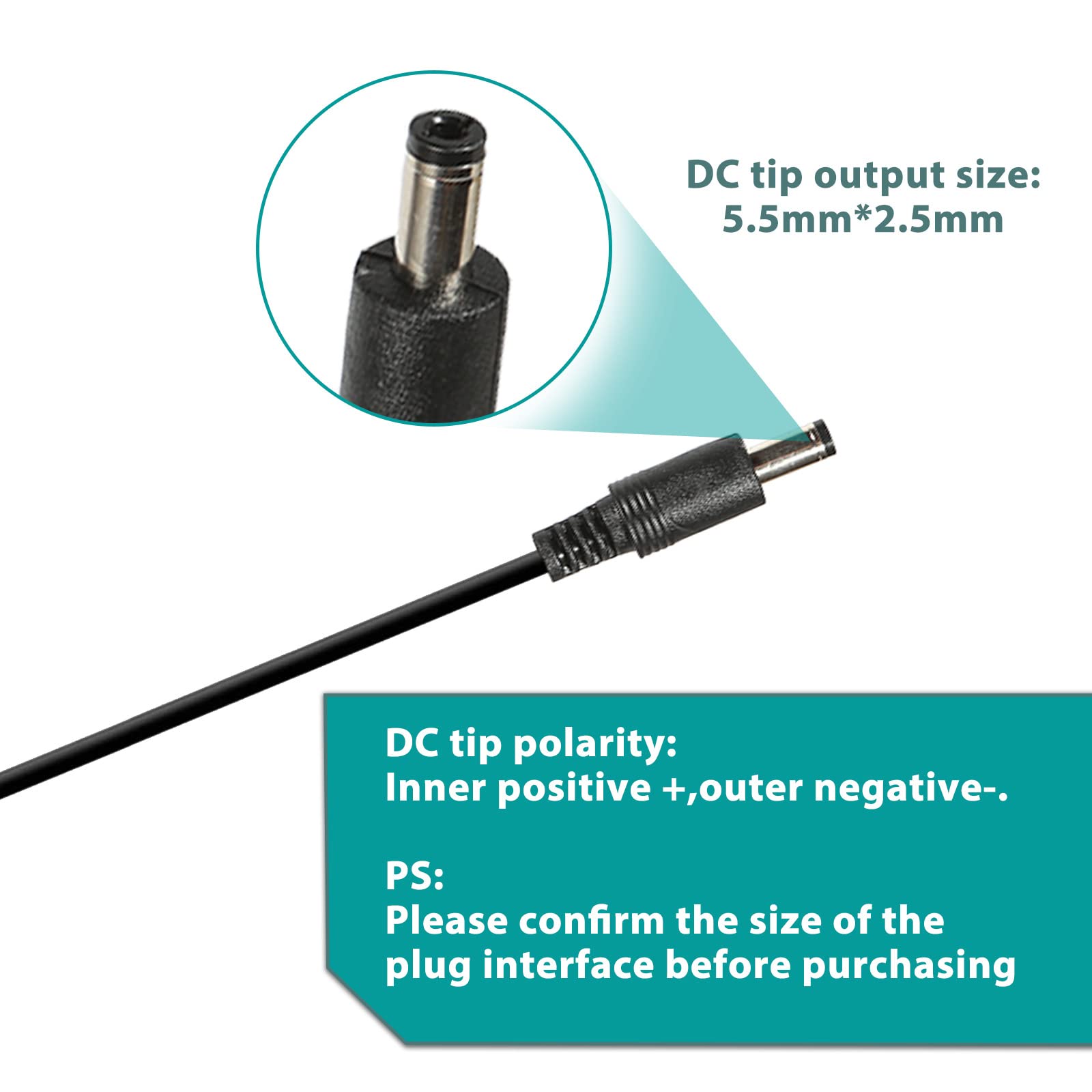 24V 3A 72W DC Power Supply Adapter AC to DC Converter Transformer 100~240V AC Input for 5050 3528 LED Strip 3D Printer CCTV Security System LCD Monitor (24V3A)