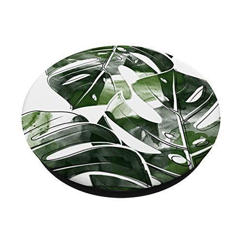 NEW Monstera Variegata Deliciosa Leaf Swiss Cheese Plant PopSockets Swappable PopGrip