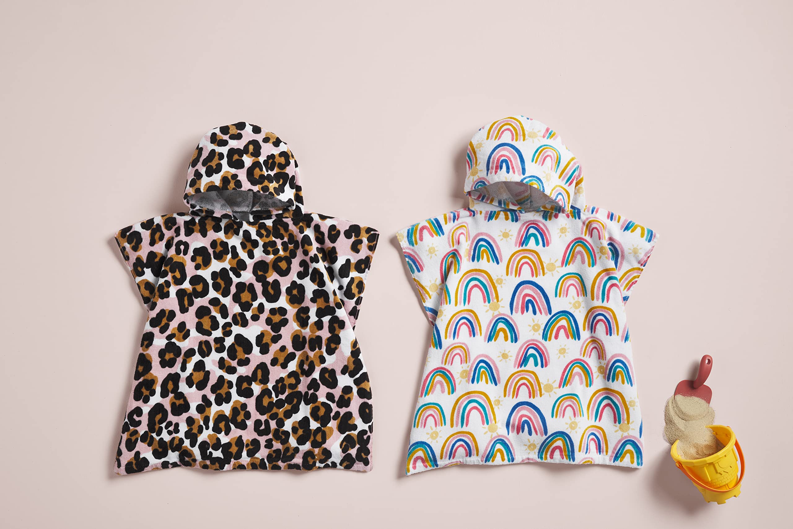 Mud Pie Toddler Poncho, Rainbow, 2T-5T