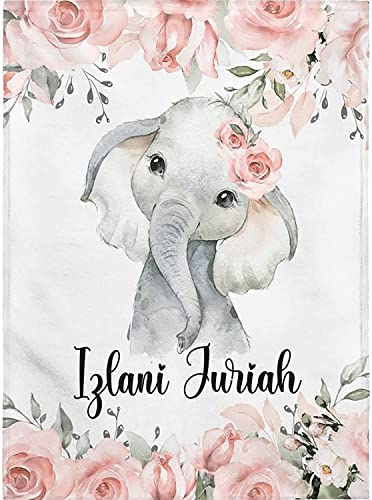 Personalized Baby Blanket, Baby Blanket for Girls, Custom Name Baby Blanket, Baby Girl Gifts (#1)