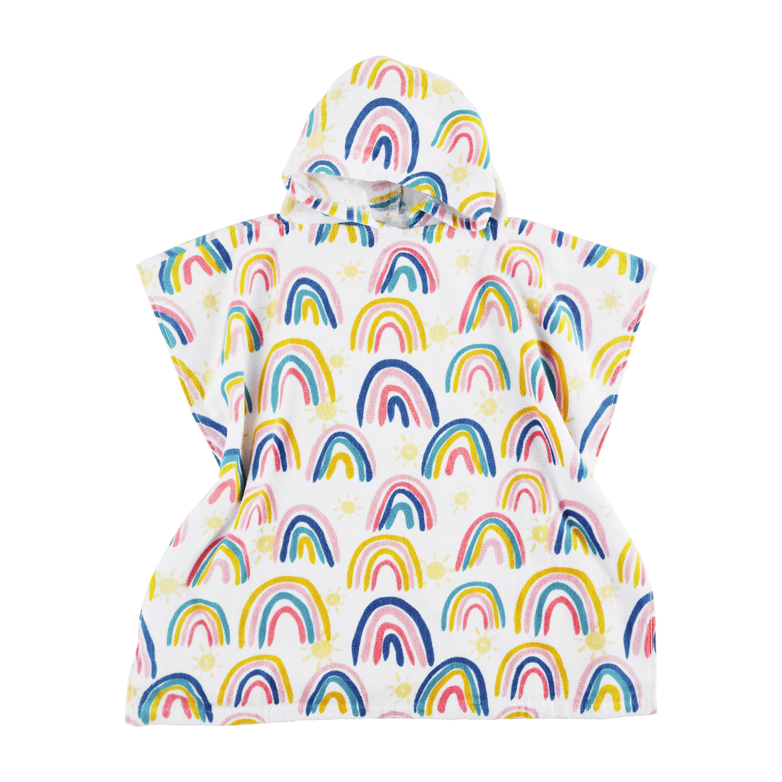Mud Pie Toddler Poncho, Rainbow, 2T-5T
