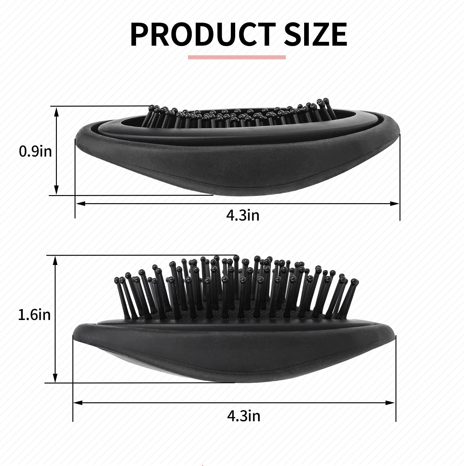 Travel Hair Brush, Ancable Mini Portable Retractable Pocket Air Cushion Brush, Compact Pop Up Hair Massage Comb Brush